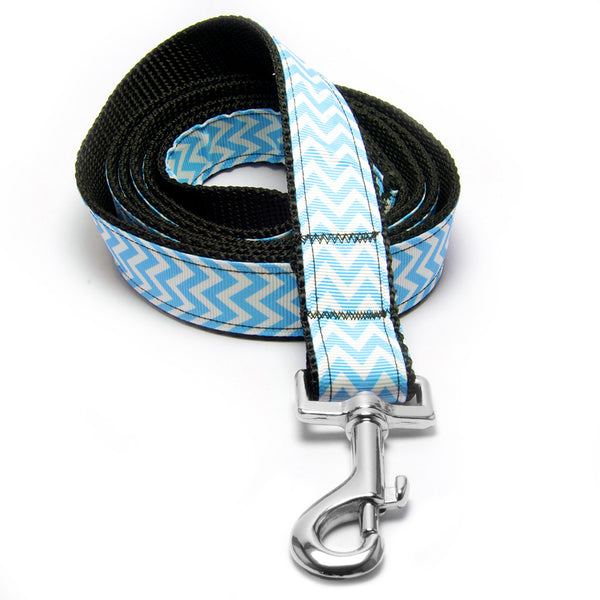 Light Blue Chevron Stripe Dog Lead – Peticular